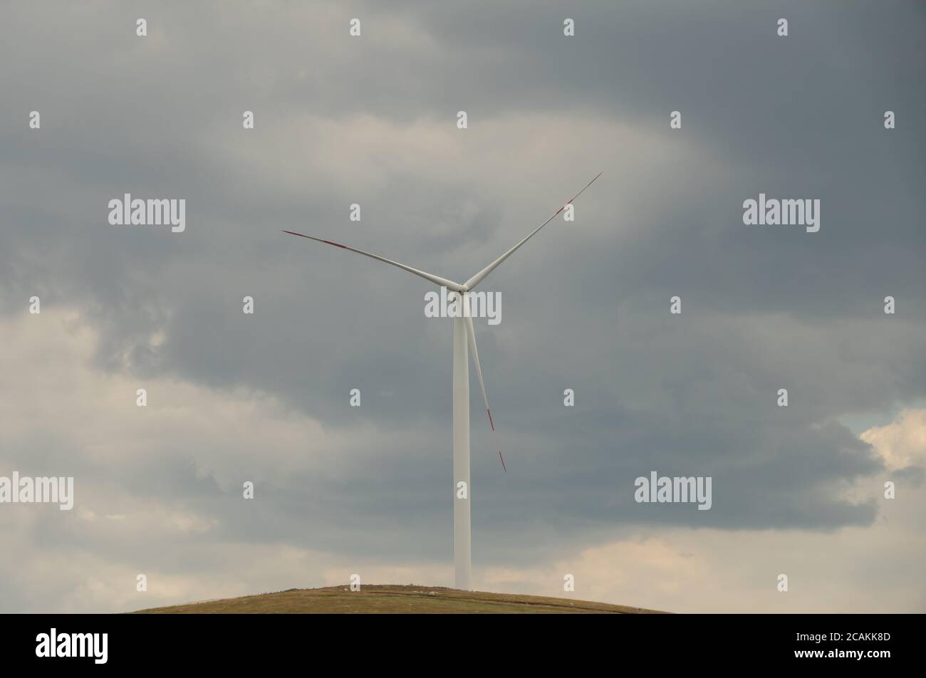 Big windmill on the hill Stock Photo - Alamy