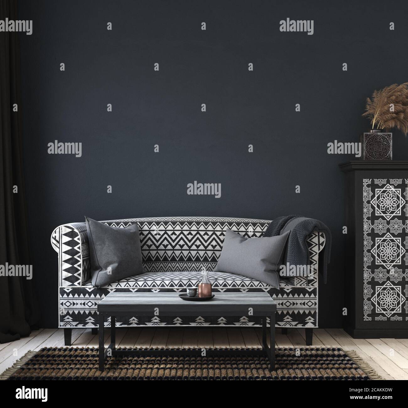 Dark interior background hi-res stock photography and images - Alamy