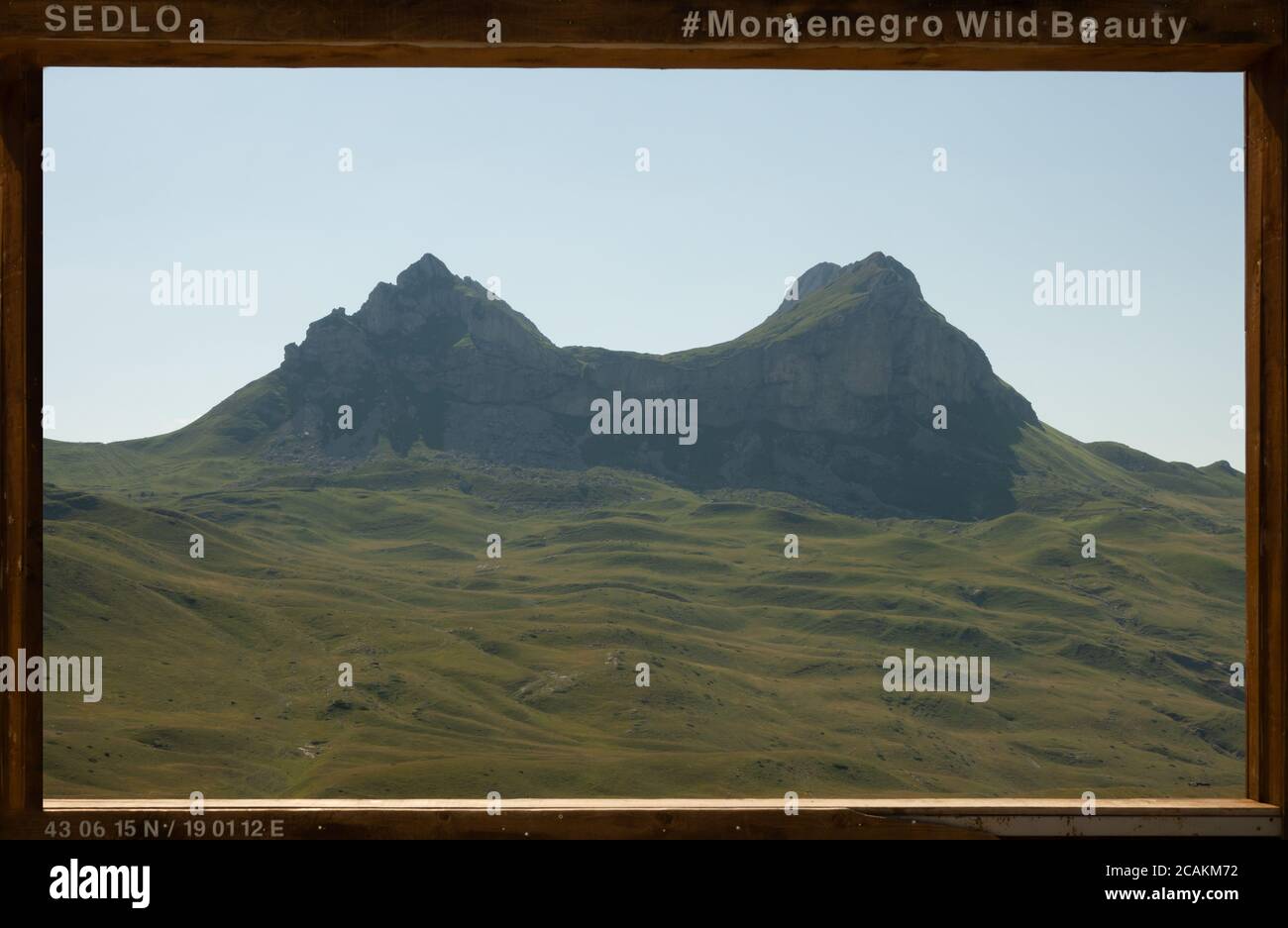 Sedlo mountain in Durmitor National Park with frame Stock Photo - Alamy