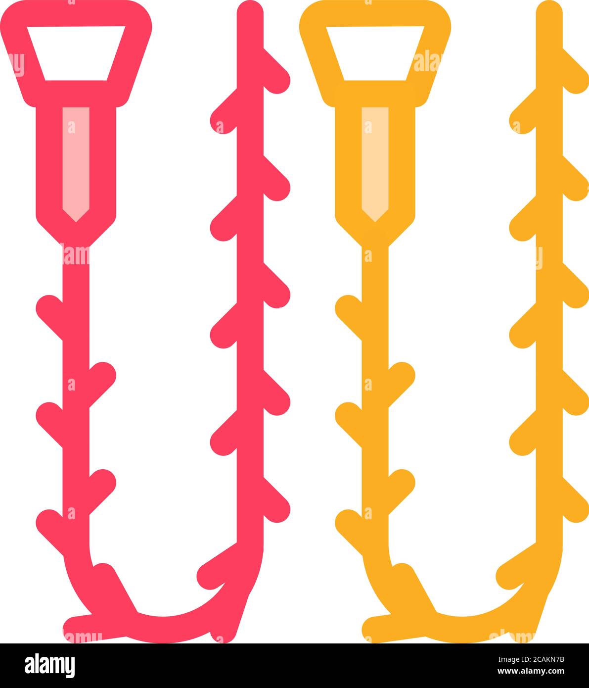 drain cleaning stick claw icon vector outline illustration Stock Vector ...