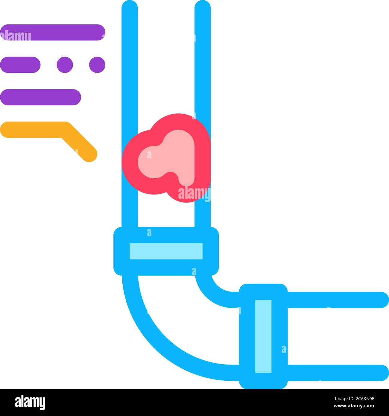 clogged pipe icon vector outline illustration Stock Vector Image & Art ...