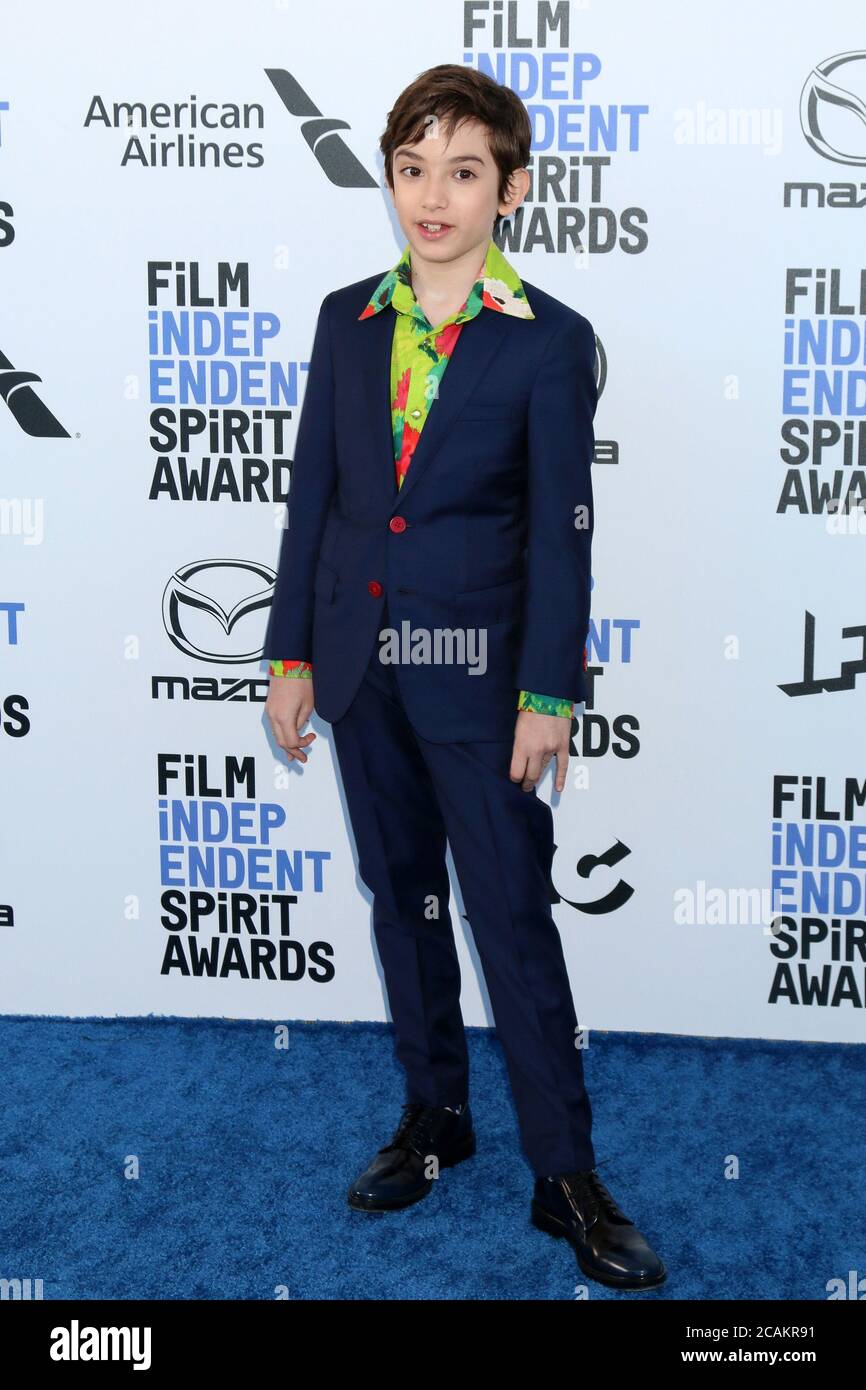 LOS ANGELES - FEB 8: Azhy Robertson at the 2020 Film Independent Spirit ...