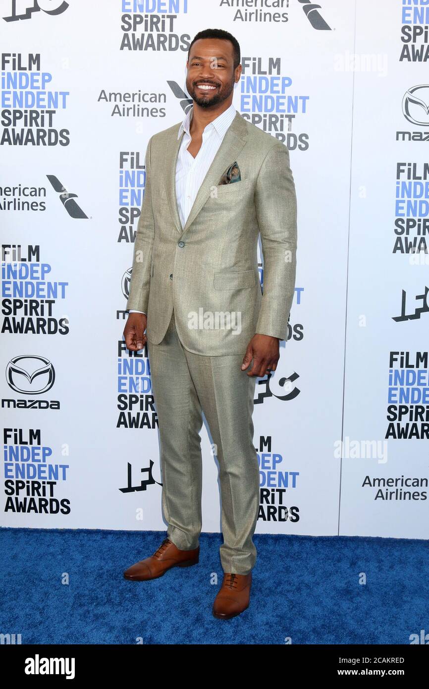 LOS ANGELES - FEB 8: Isaiah Mustafa at the 2020 Film Independent Spirit ...