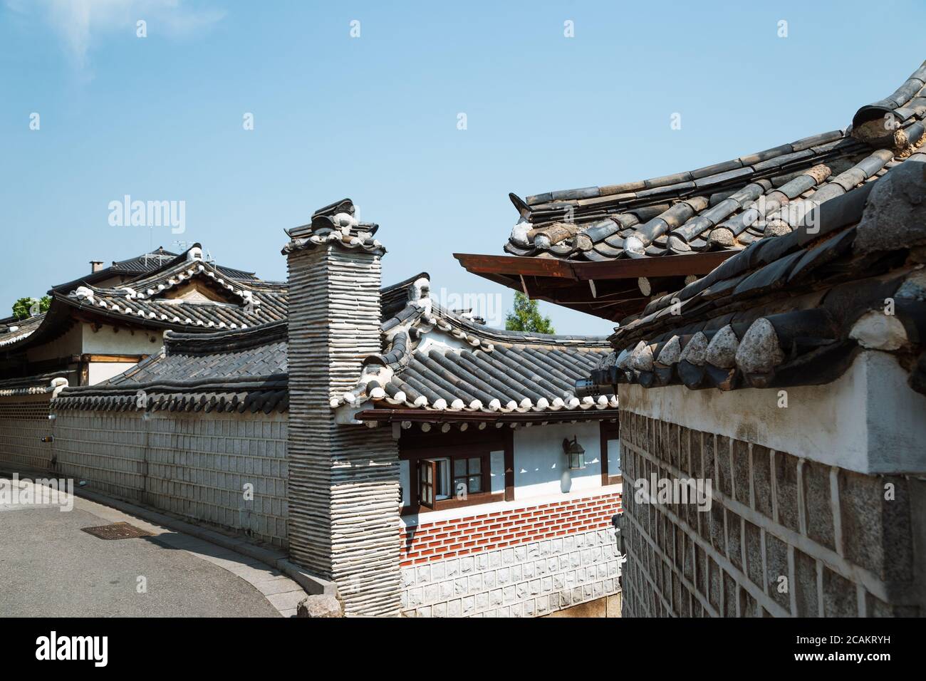 Bukchon Hanok Village, Korean traditional houses in Seoul, Korea Stock ...