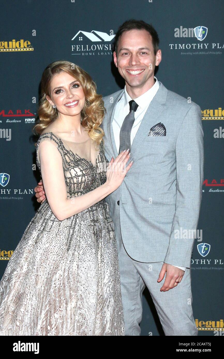 LOS ANGELES - JAN 24: Jen Lilley and Jason Wayne at the 2020 Movieguide ...