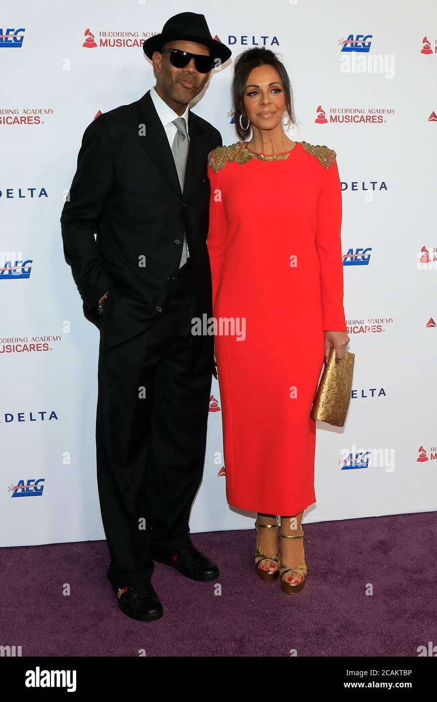 LOS ANGELES - JAN 24: Jimmy Jam, wife Lisa Padilla at the 2020 ...