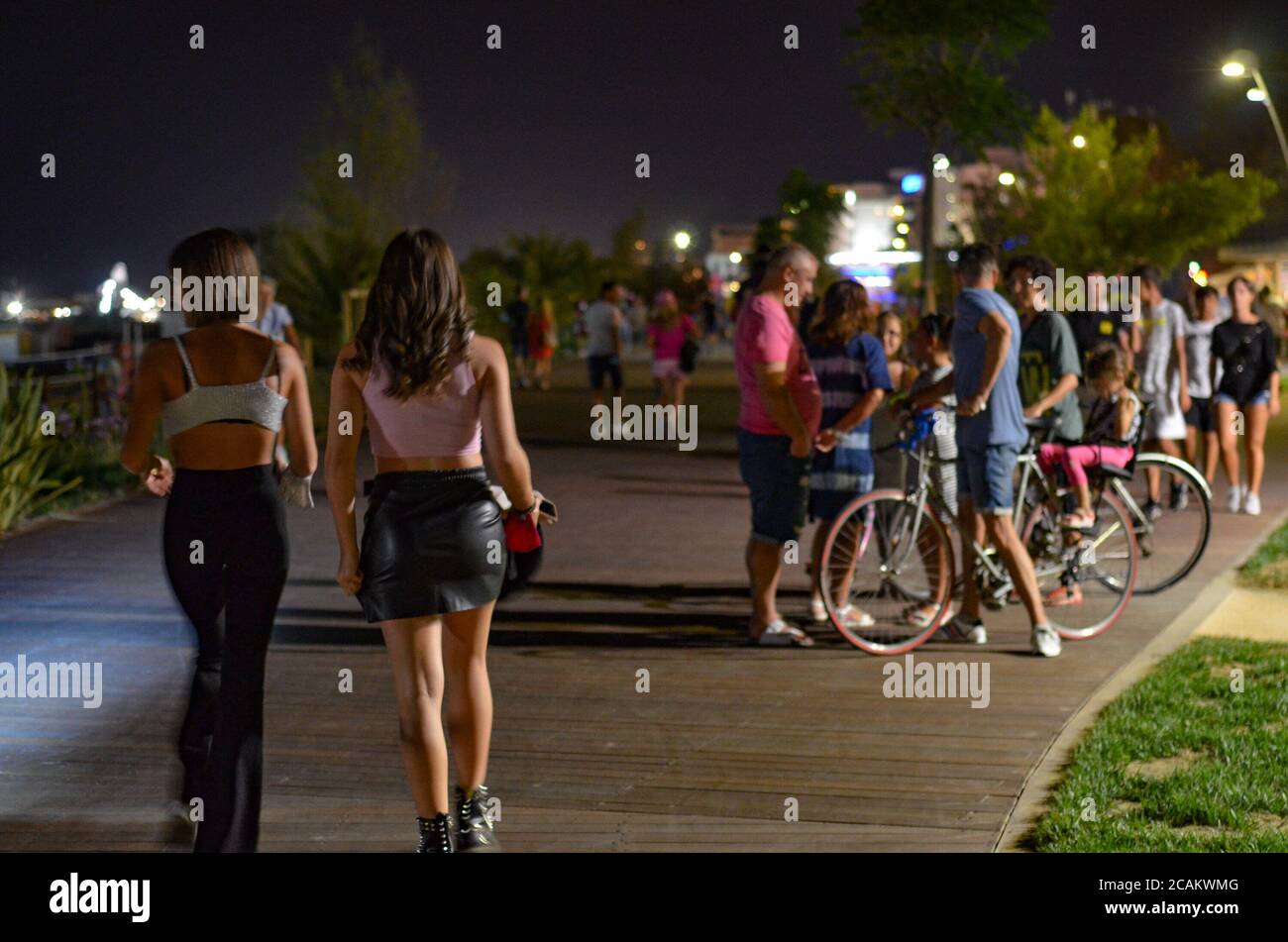 Rimini, ITA. 7th Aug, 2020. (INT) Pink Night with personalities and ...