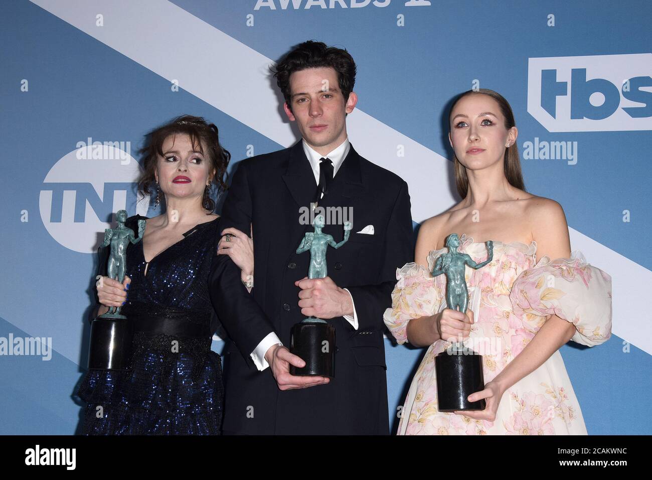 LOS ANGELES - JAN 19: Helena Bonham Carter, Josh O'Connor, Erin Doherty ...