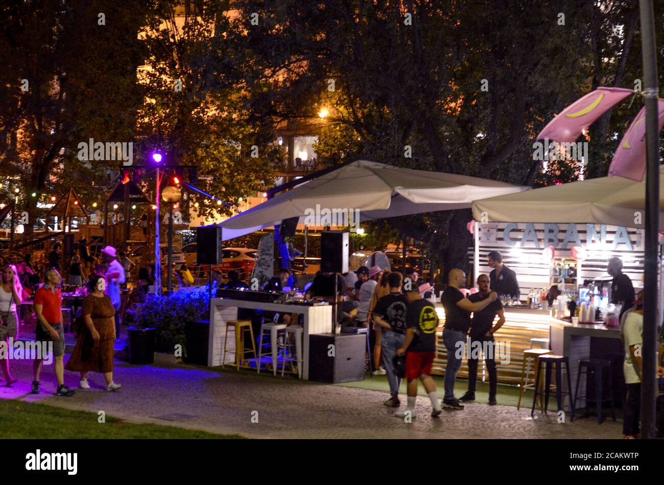 Rimini, ITA. 7th Aug, 2020. (INT) Pink Night with personalities and ...