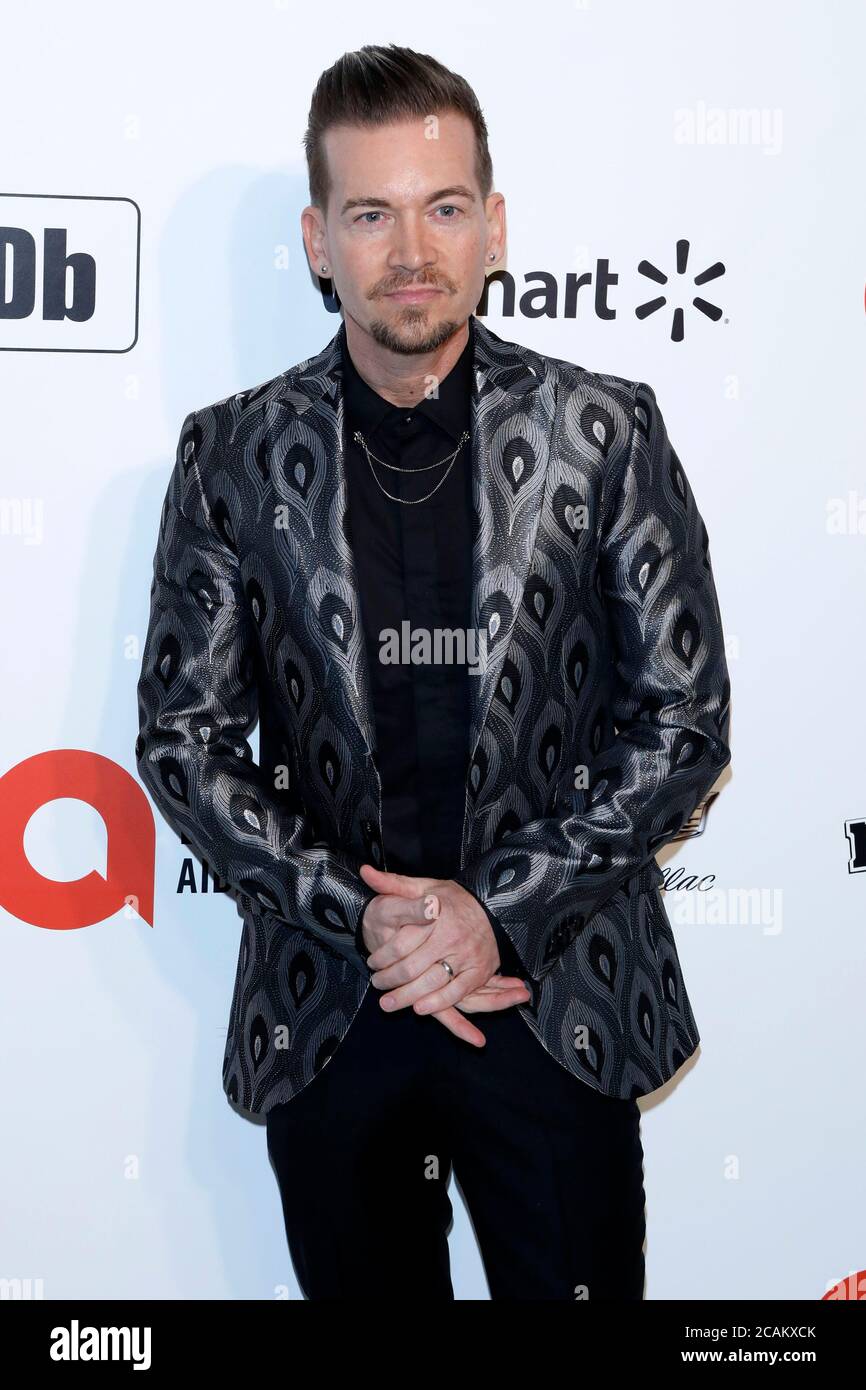 LOS ANGELES - FEB 9: Damon Sharpe at the 28th Elton John Aids ...