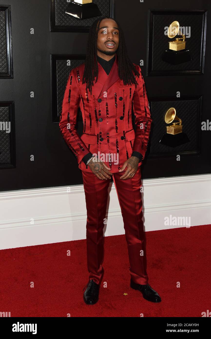 LOS ANGELES - JAN 26: Quavo at the 62nd Grammy Awards at the Staples ...