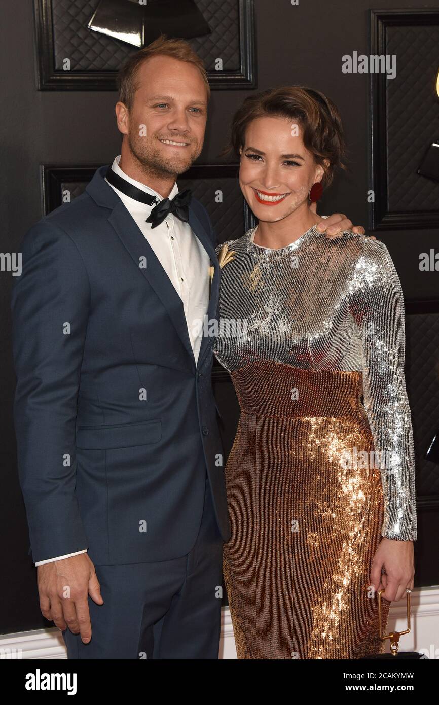 LOS ANGELES - JAN 26: Andrew Ripp, Carly Ripp at the 62nd Grammy Awards ...