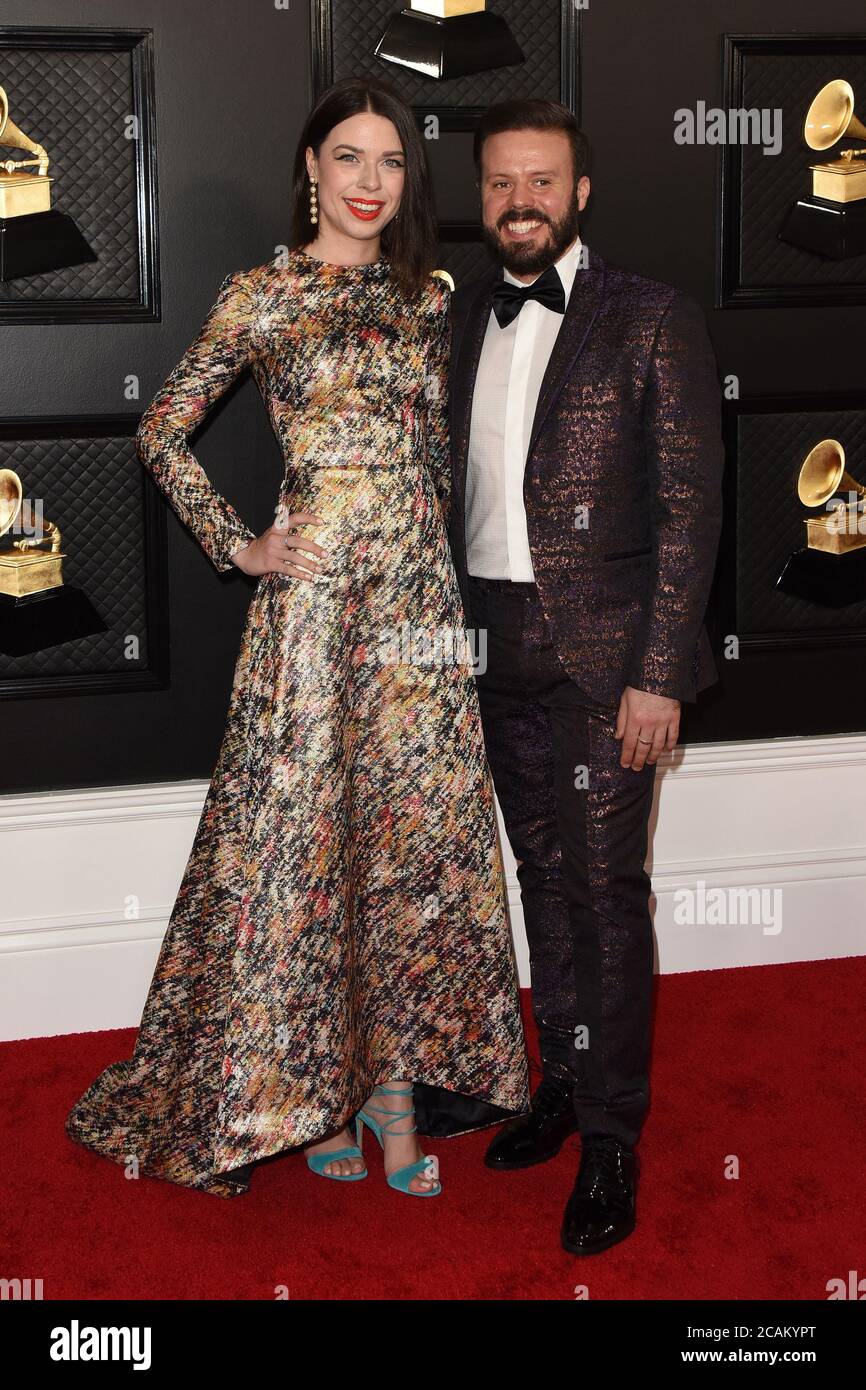 LOS ANGELES - JAN 26: Lark Thurber, Michael Thurber at the 62nd Grammy ...