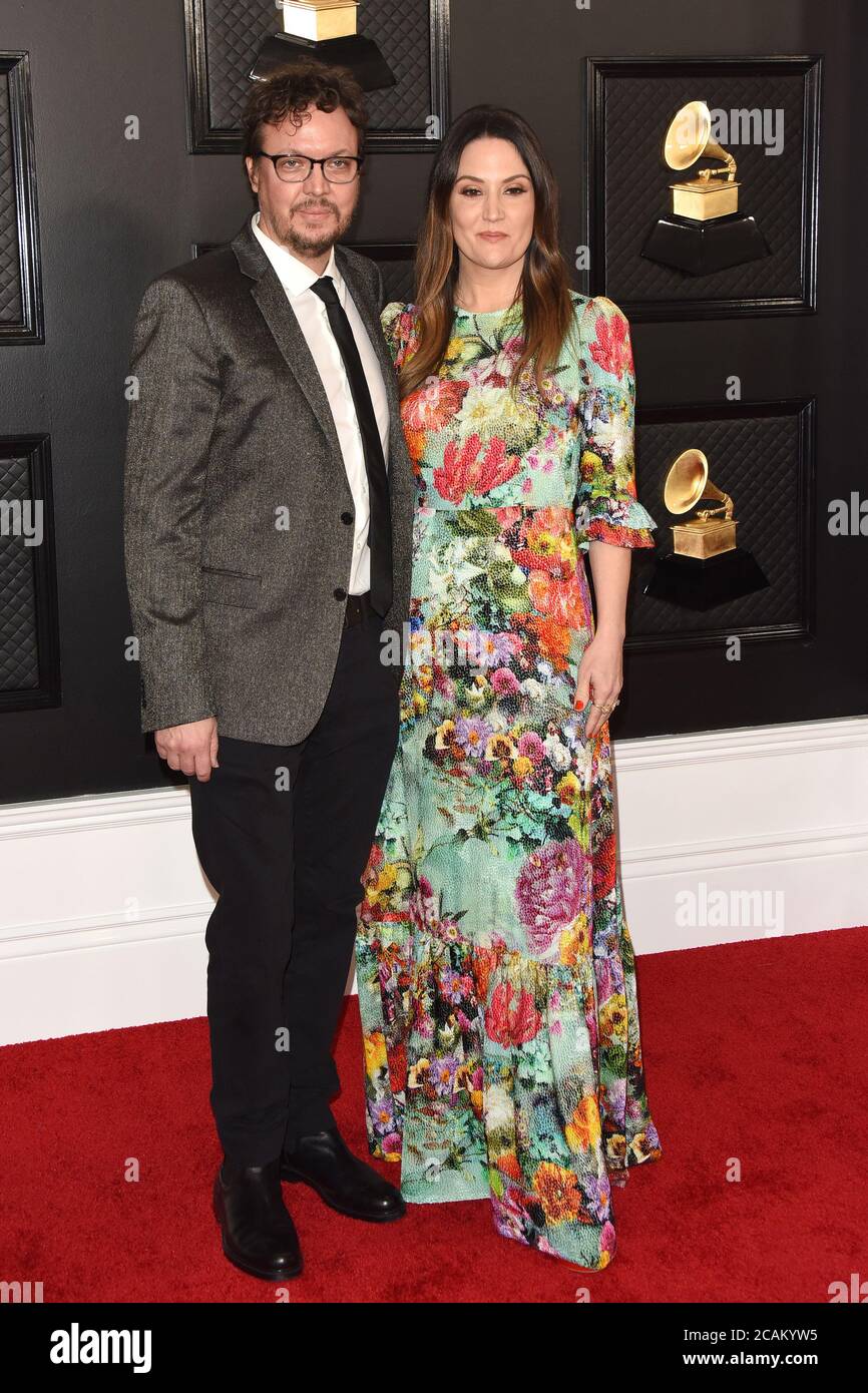 LOS ANGELES - JAN 26: Natalie Hemby, Mike Wrucke at the 62nd Grammy ...
