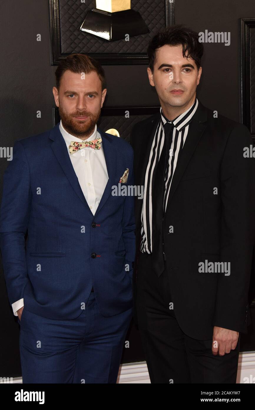 LOS ANGELES - JAN 26: Andrew Batt, Kris Maher at the 62nd Grammy Awards ...
