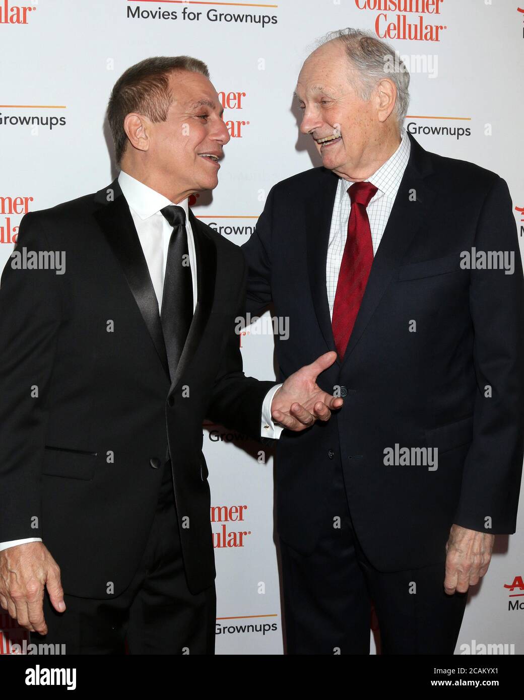 LOS ANGELES - JAN 11: Tony Danza and Alan Alda at the AARP Movies for ...
