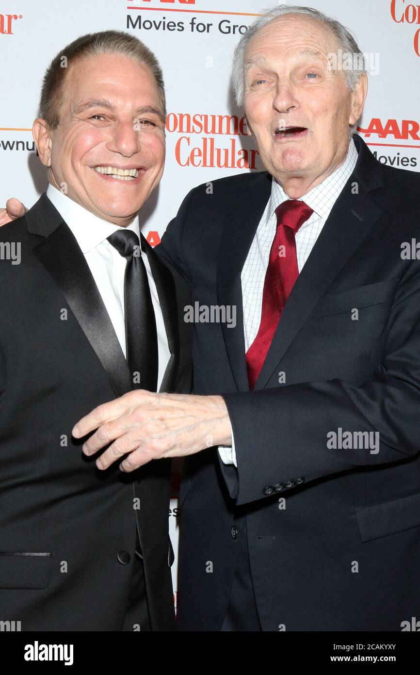 LOS ANGELES - JAN 11: Tony Danza and Alan Alda at the AARP Movies for ...