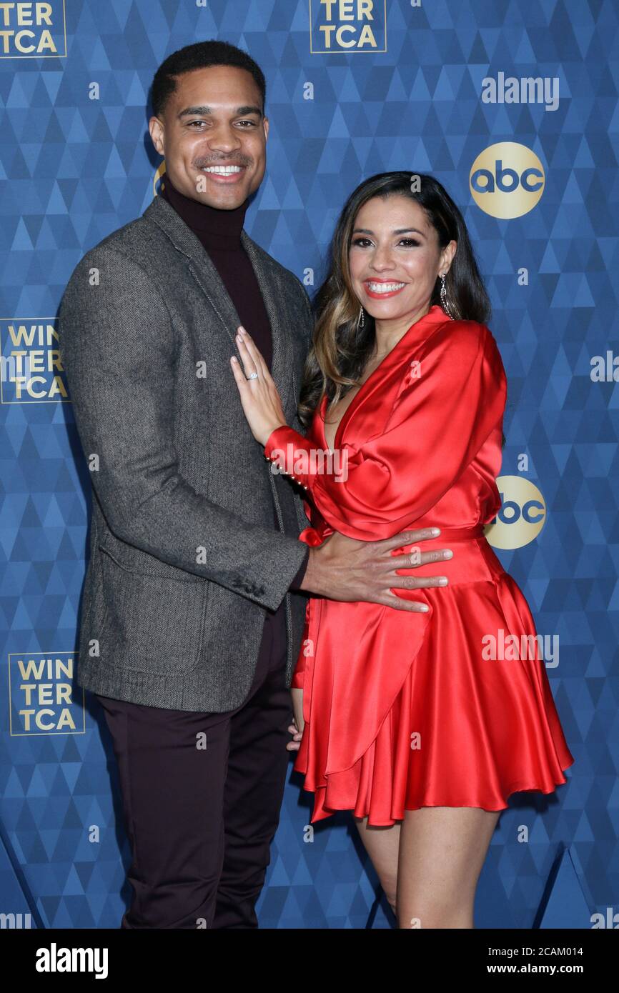 LOS ANGELES - JAN 8: Marcus Emanuel Mitchell and Christina Vidal ...