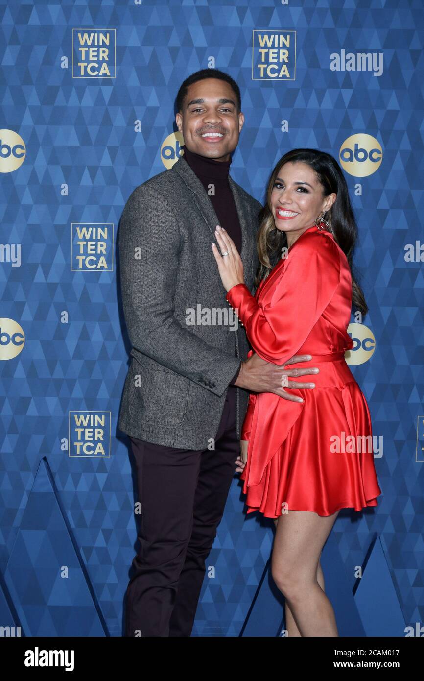 LOS ANGELES - JAN 8: Marcus Emanuel Mitchell and Christina Vidal ...