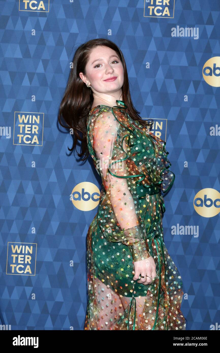 LOS ANGELES - JAN 8: Emma Kenney at the ABC Winter TCA Party Arrivals ...