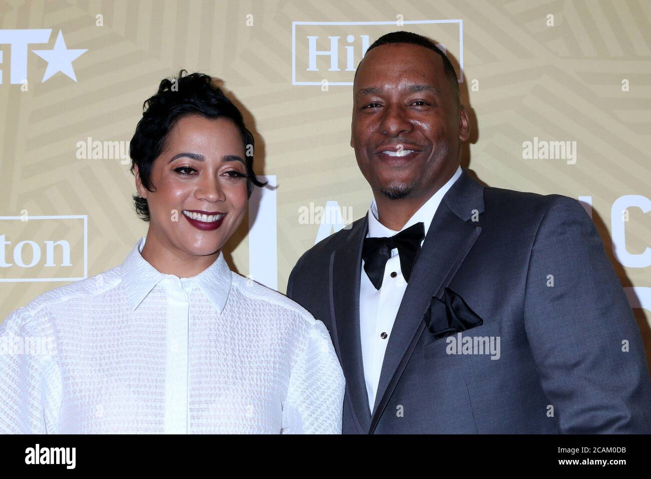LOS ANGELES - FEB 23: Roxanne Taylor, Deon Taylor at the American Black ...