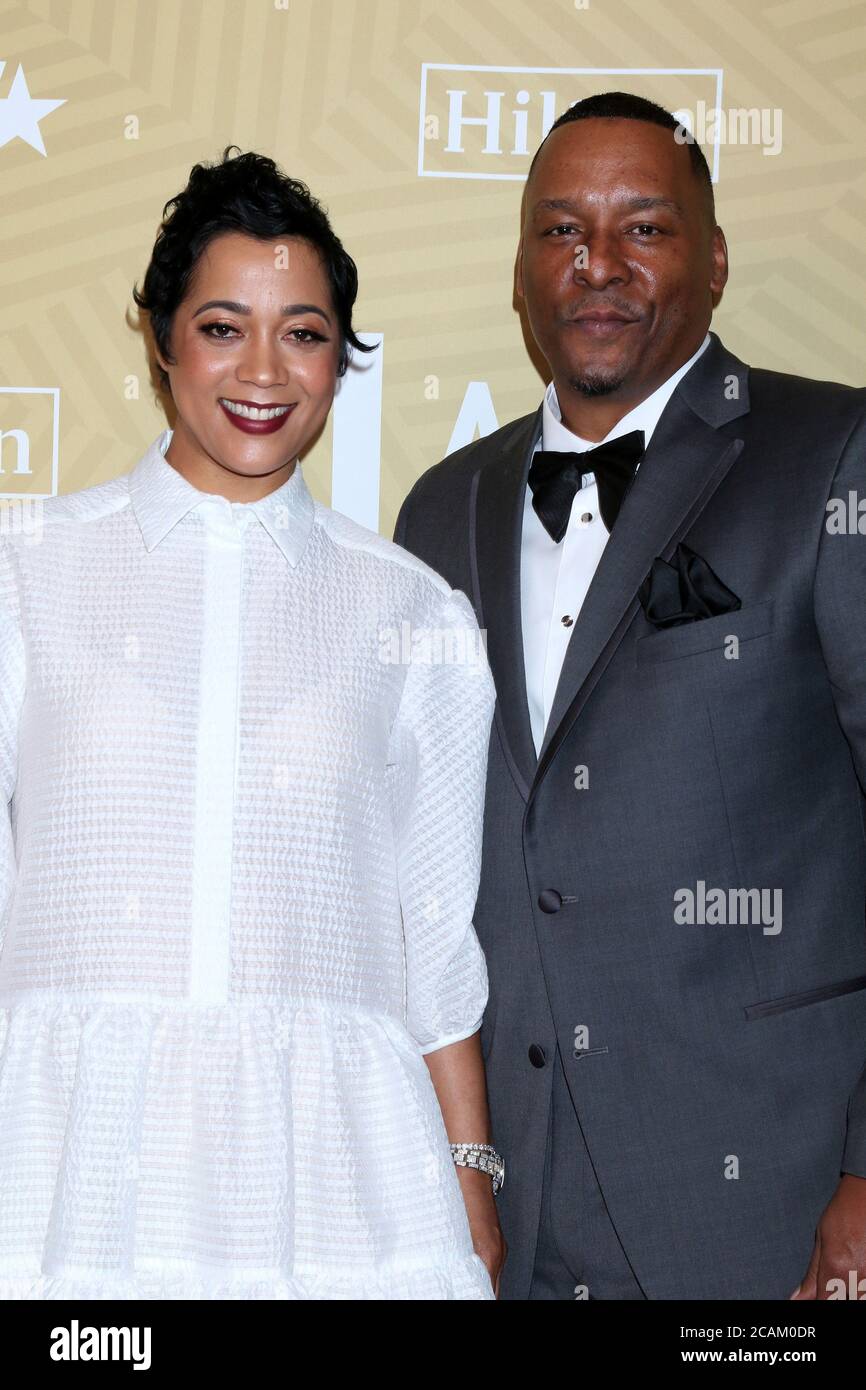 LOS ANGELES - FEB 23: Roxanne Taylor, Deon Taylor at the American Black ...