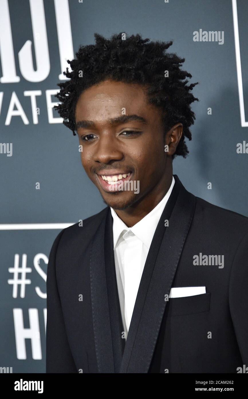 LOS ANGELES - JAN 12: Caleb McLaughlin at the Critics Choice Awards ...