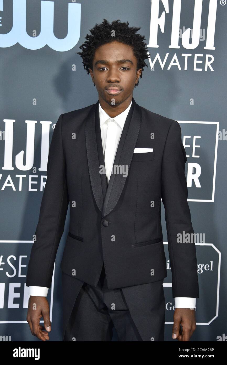 LOS ANGELES - JAN 12: Caleb McLaughlin at the Critics Choice Awards ...