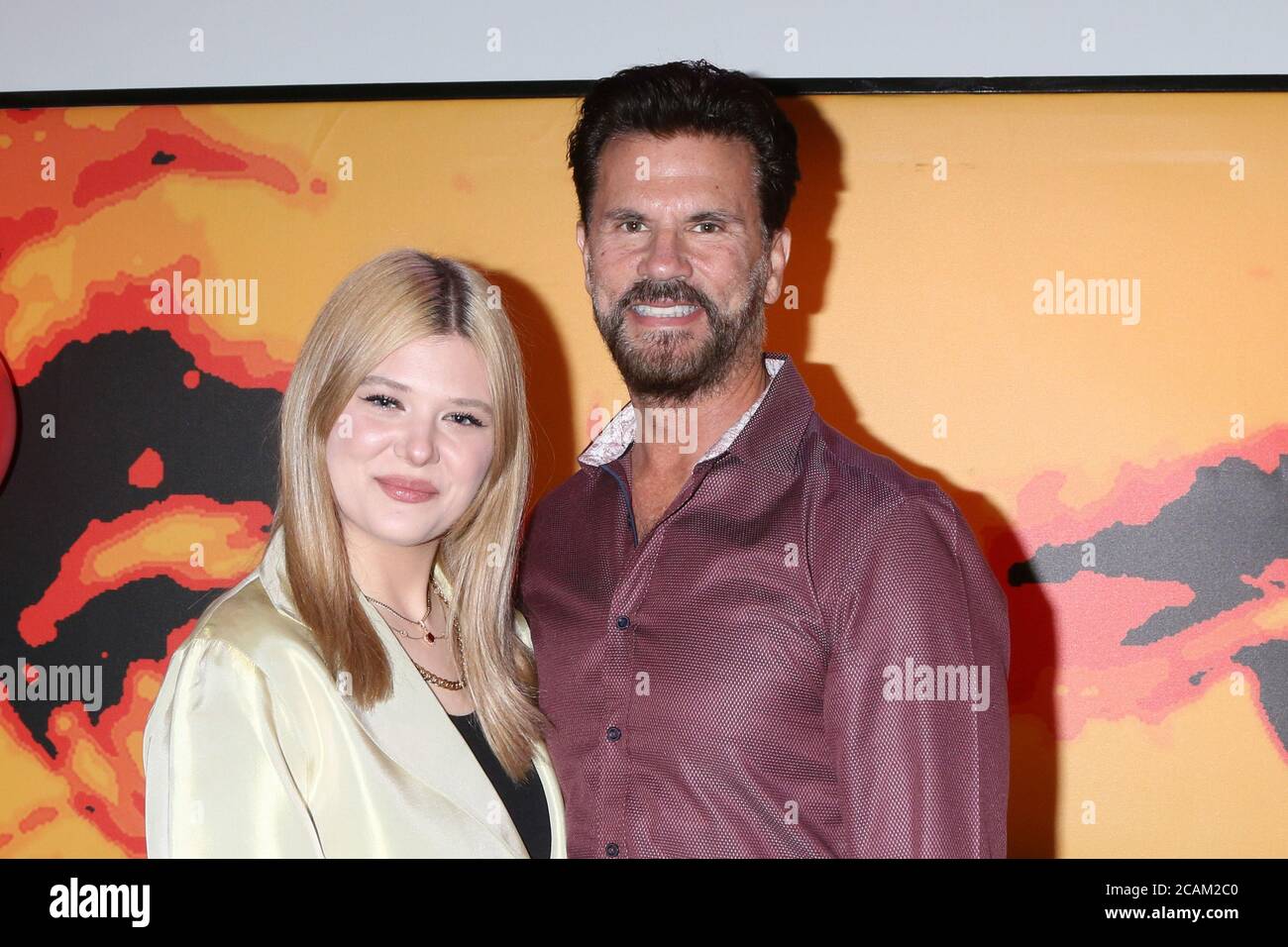 LOS ANGELES - FEB 7: Lorenzo Lamas and daughter at the Eric Braeden ...
