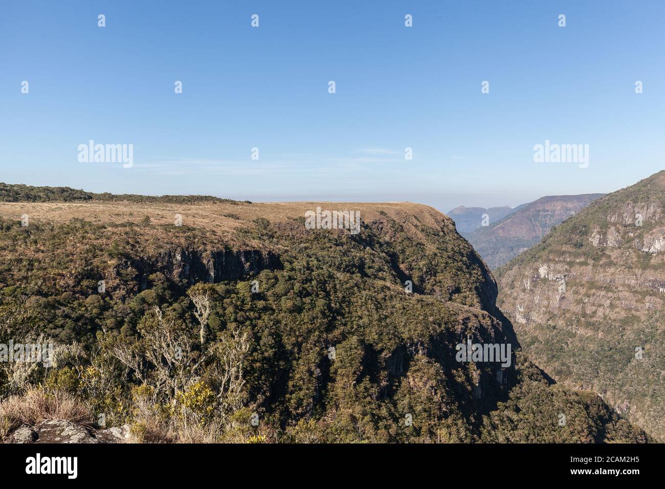 Aerial view of Cambajuva Canyon, Cambara do Sul, RS, Brazil Stock Photo ...