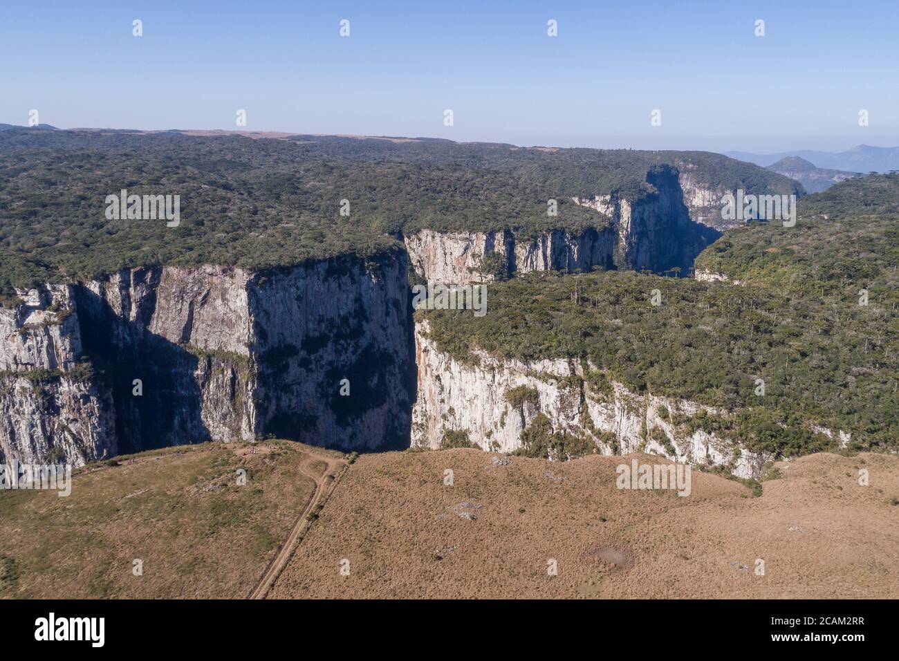 Aerial view of Itaimbezinho Canyon, Cambara do Sul, RS, Brazil Stock ...