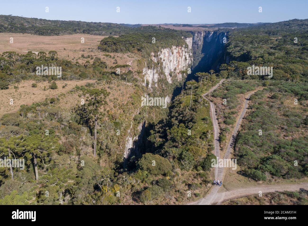 Aerial view of Itaimbezinho Canyon, Cambara do Sul, RS, Brazil Stock ...