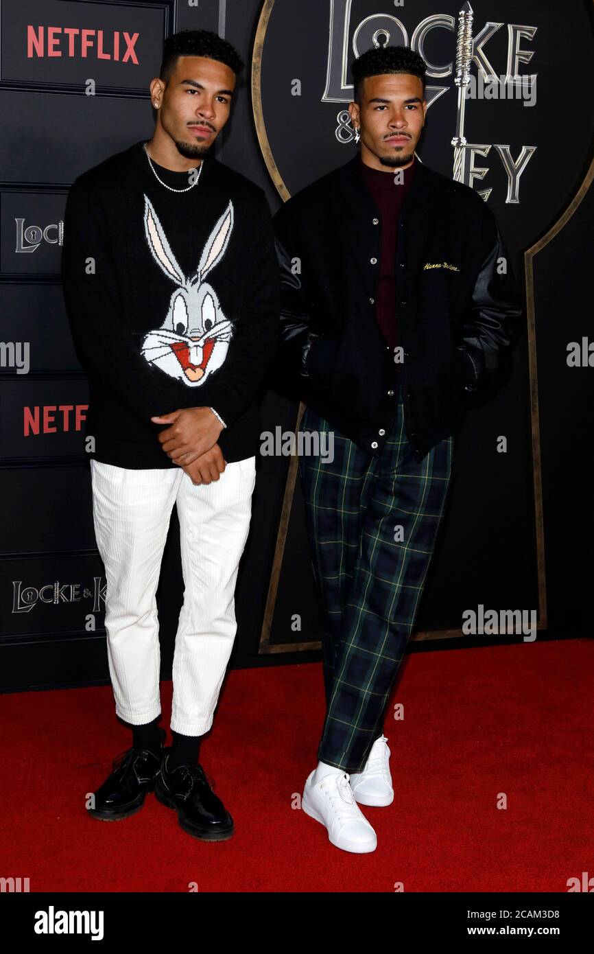 LOS ANGELES - FEB 5: Elijah Bell, Isaac Bell at the "Locke & Key ...