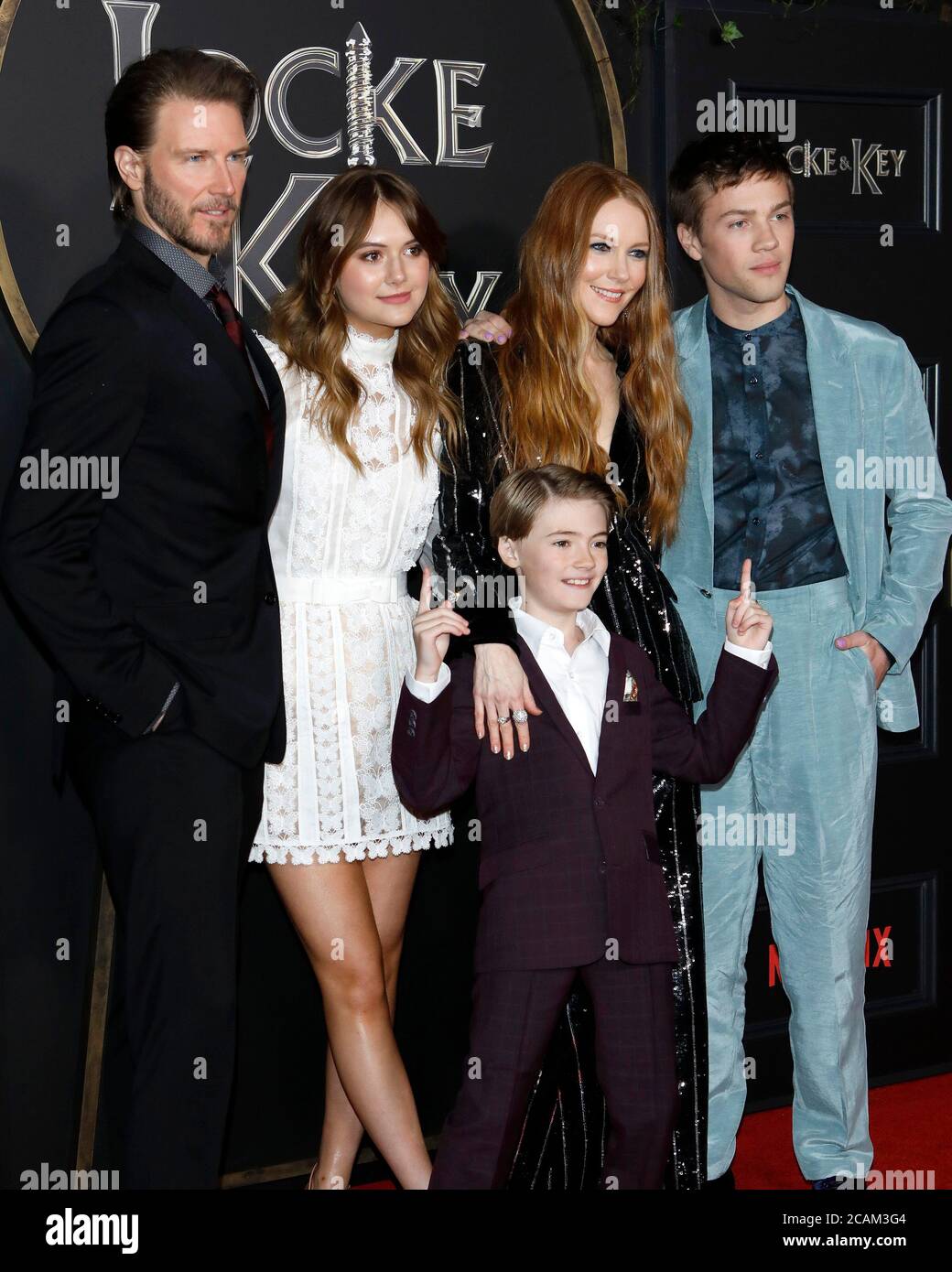 LOS ANGELES - FEB 5: Bill Heck, Emilia Jones, Jackson Robert Scott ...
