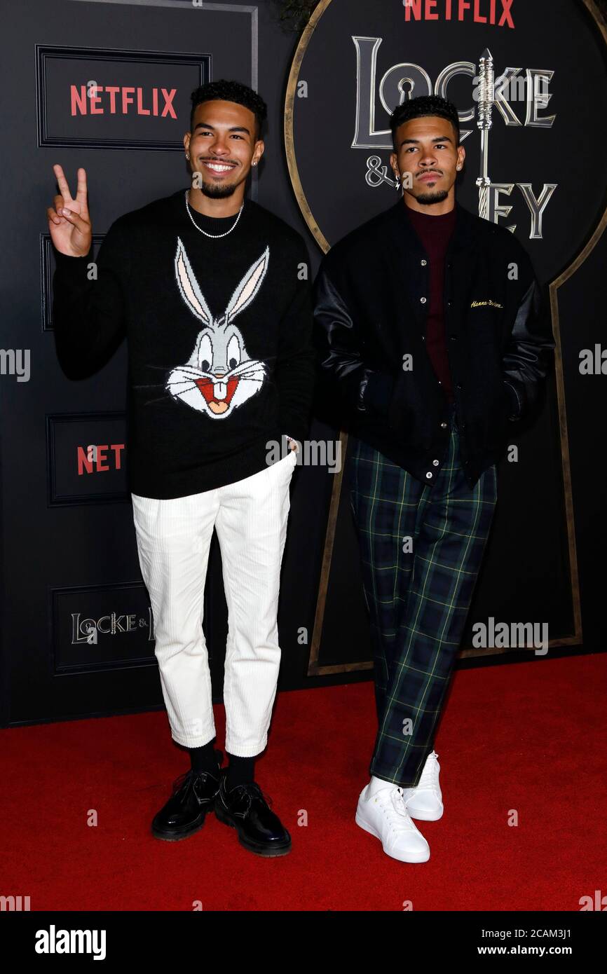 LOS ANGELES - FEB 5: Elijah Bell, Isaac Bell at the "Locke & Key ...