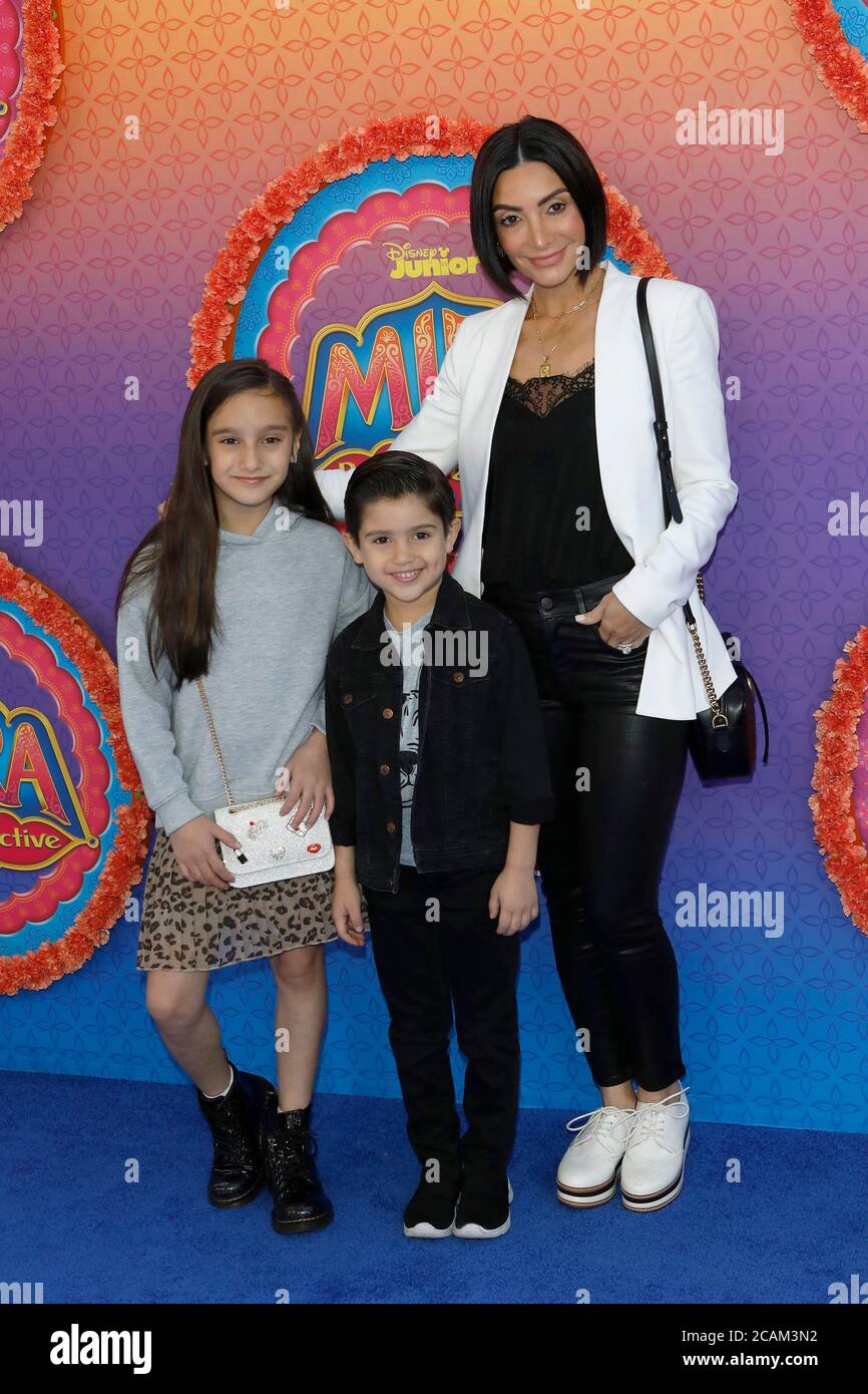 LOS ANGELES - MAR 7: Dominic Lopez, Gia Francesca Lopez and Courtney ...