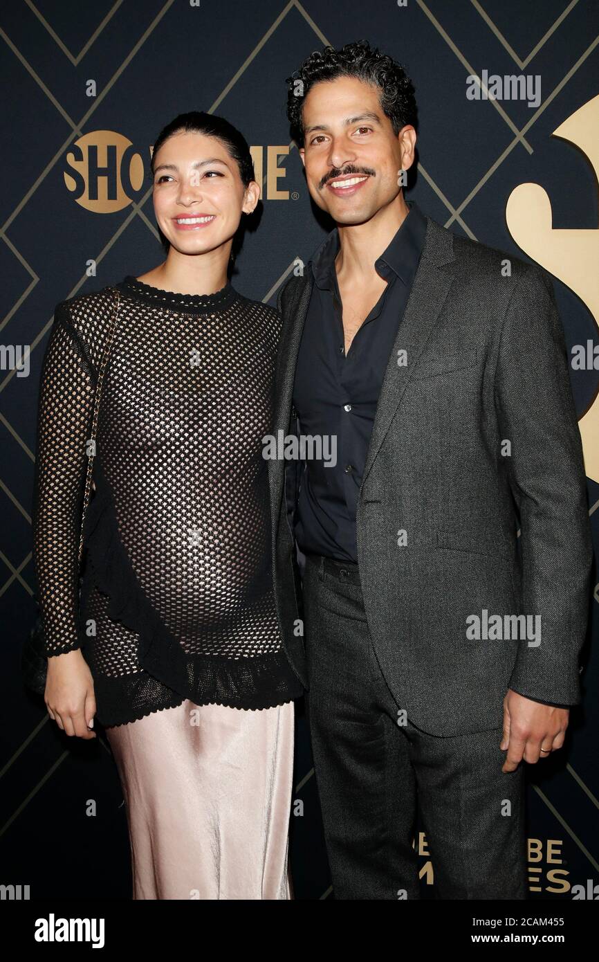 LOS ANGELES - JAN 4: Grace Gail, Adam Rodriguez at the Showtime Golden ...