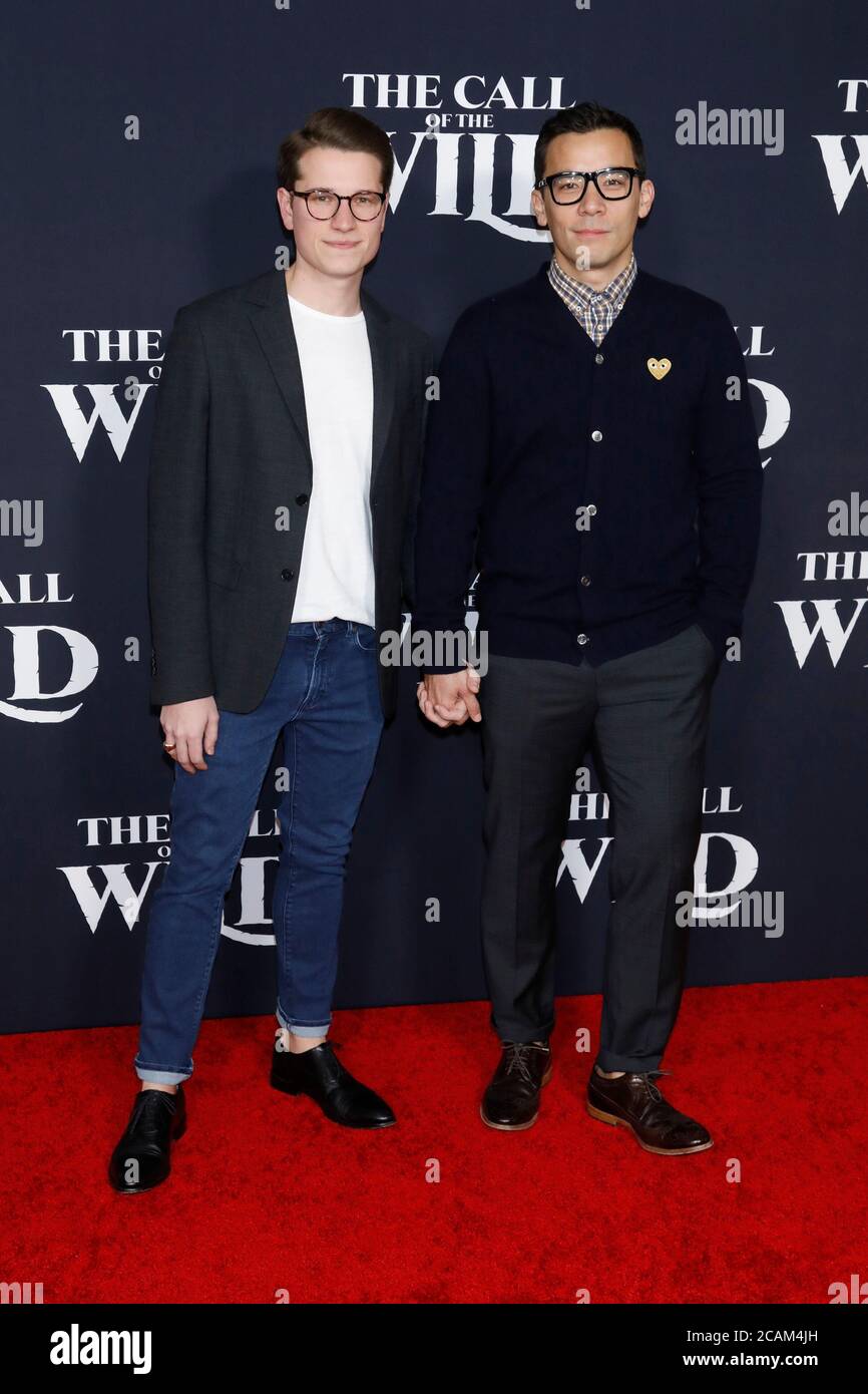 LOS ANGELES - FEB 13: Joshua Cockream, Conrad Ricamora at the "The Call ...