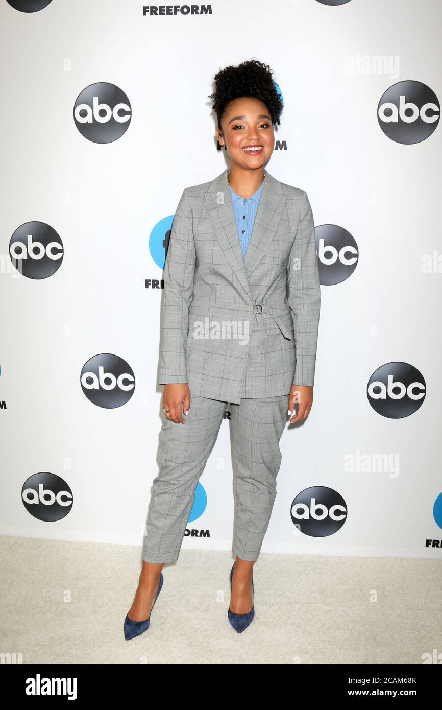 LOS ANGELES - FEB 5: Aisha Dee at the Disney ABC Television Winter ...