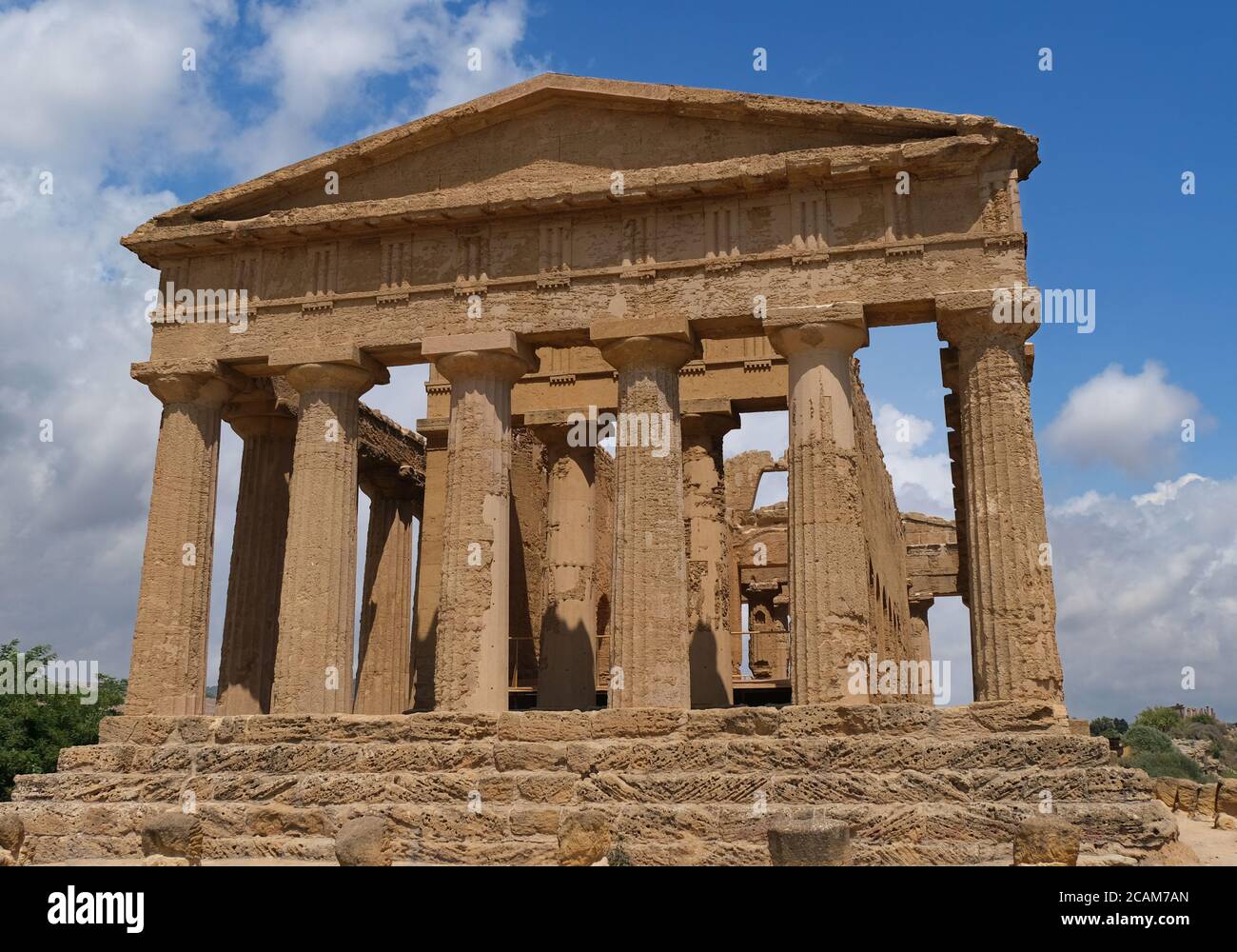 Agrigento Akragas Valley of the Temples - Tempio della Concordia Stock ...
