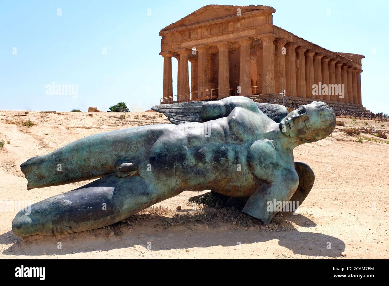 Agrigento Akragas Valley of the Temples - Tempio della Concordia Stock ...
