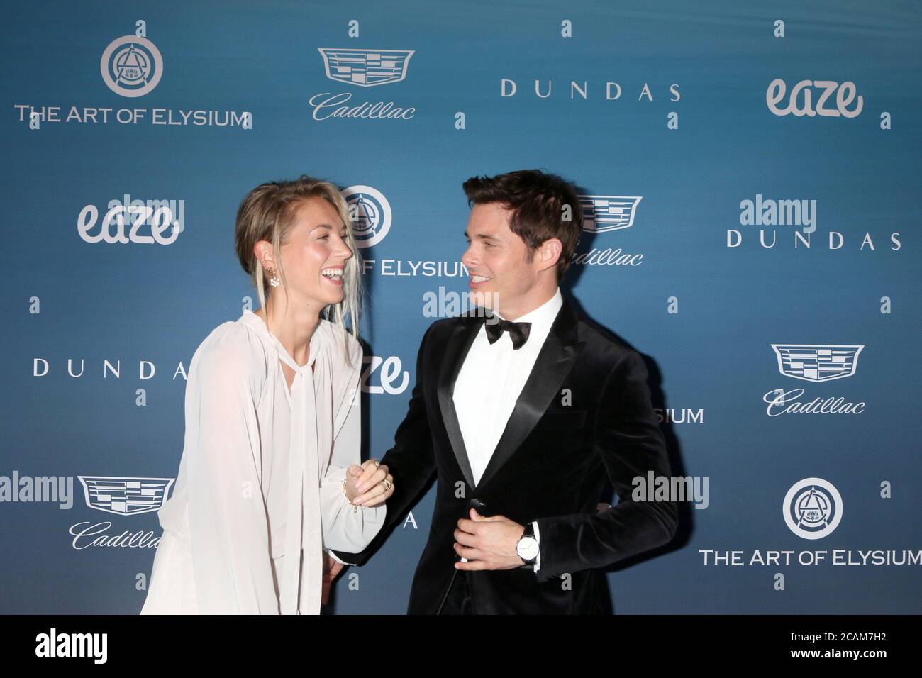 LOS ANGELES - JAN 5: Emma Deigman, James Marsden at the Art of Elysium ...