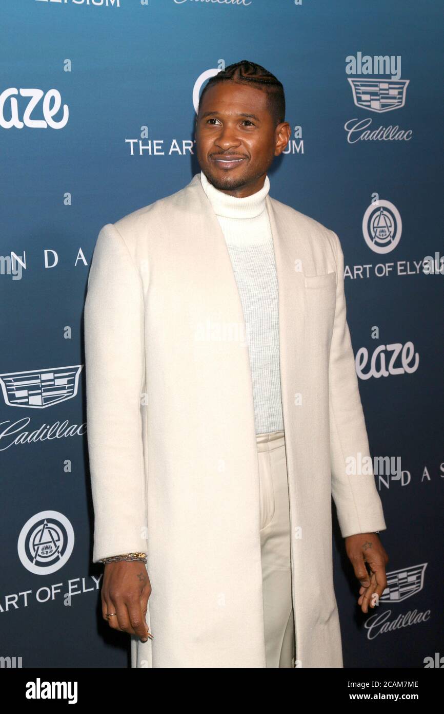 LOS ANGELES - JAN 5: Usher Raymond IV at the Art of Elysium 12th Annual ...