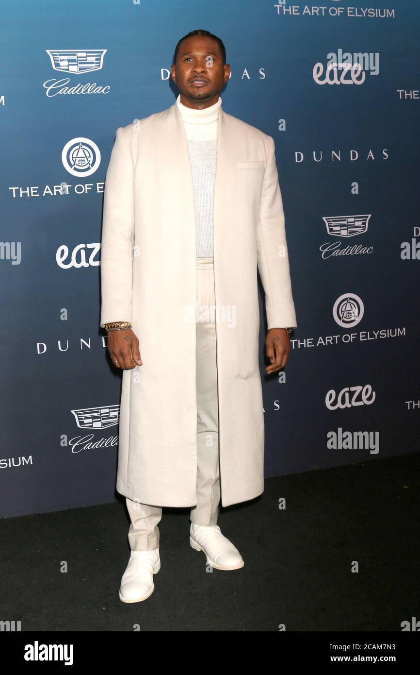 LOS ANGELES - JAN 5: Usher Raymond IV at the Art of Elysium 12th Annual ...