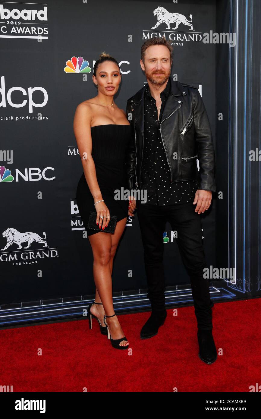 LAS VEGAS - MAY 1: Jessica Ledon, David Guetta at the 2019 Billboard ...