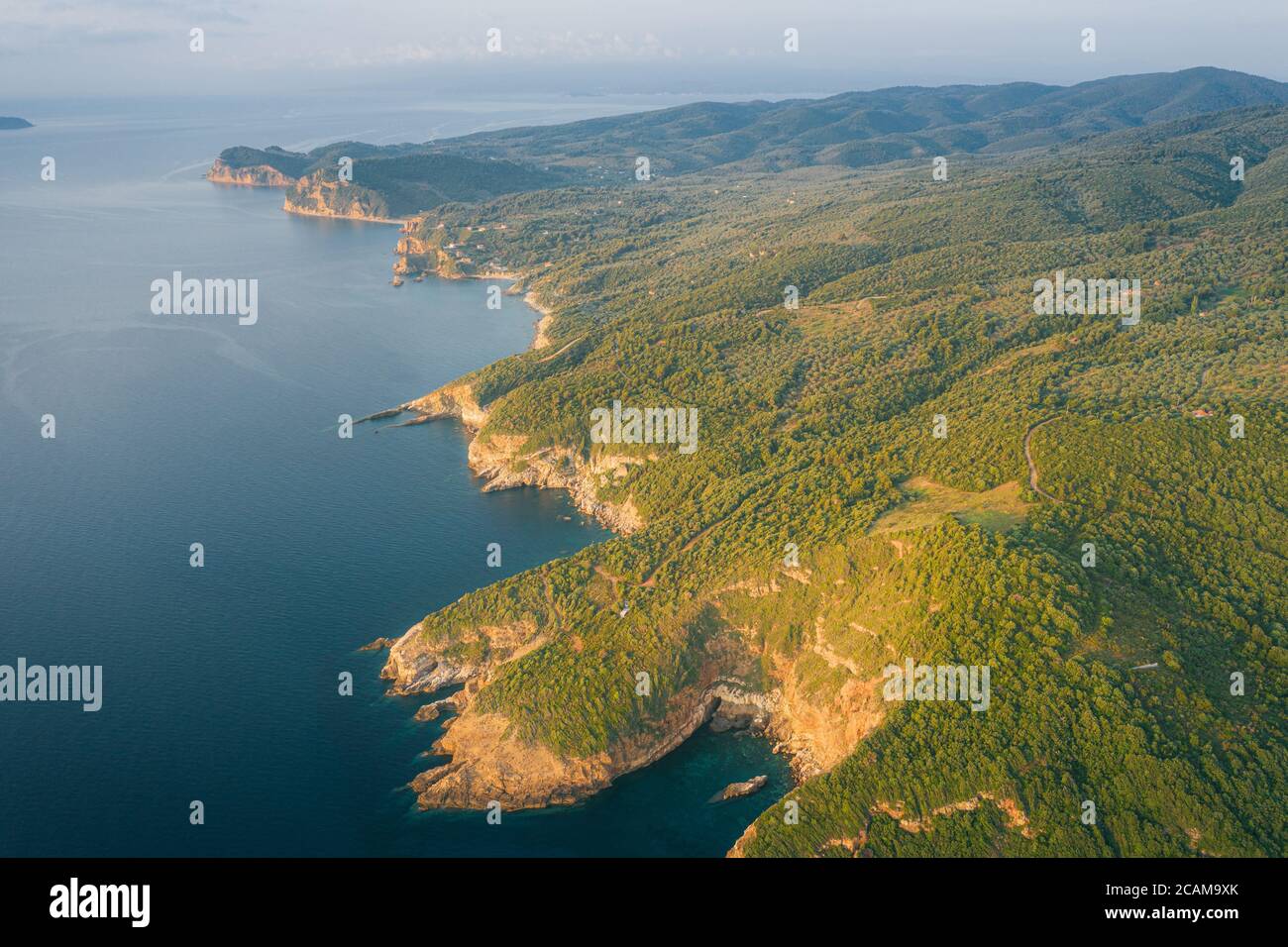 Peninsula formed by Mount Pelion in Magnesia, Greece Stock Photo - Alamy