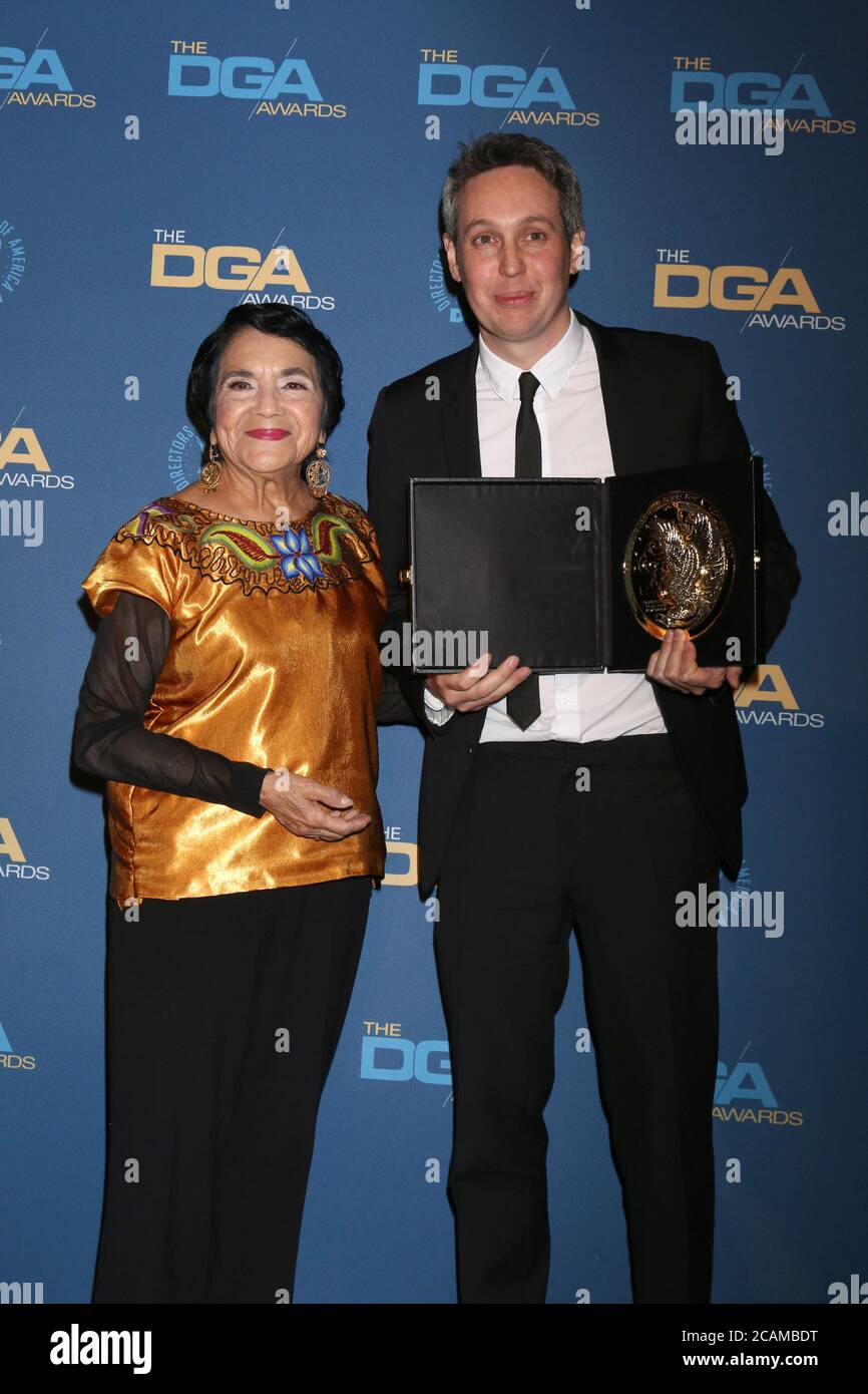 LOS ANGELES - FEB 2: Dolores Huerta, Tim Wardle at the 2019 Directors ...