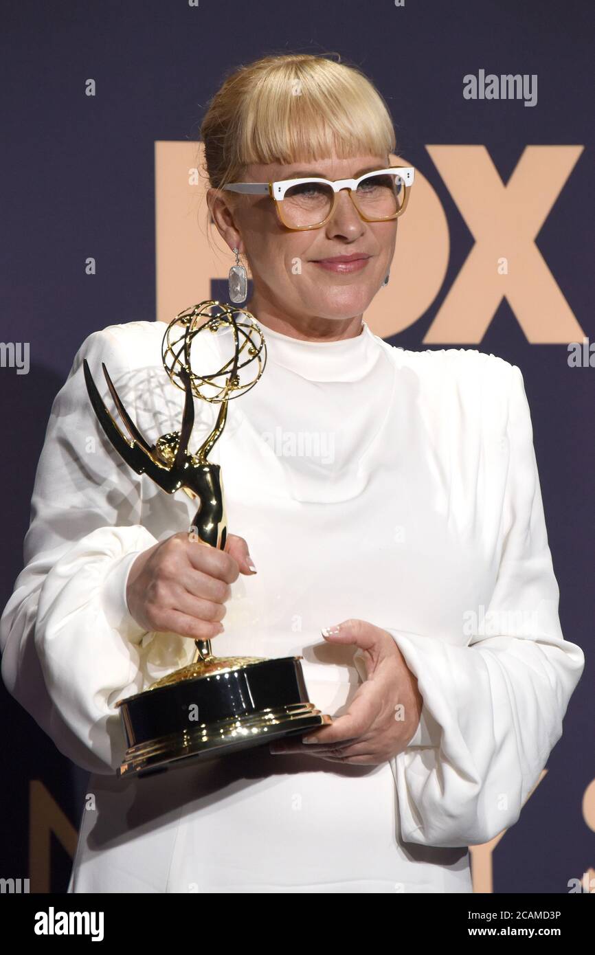 LOS ANGELES - SEP 22: Patricia Arquette at the Emmy Awards 2019: PRESS ...