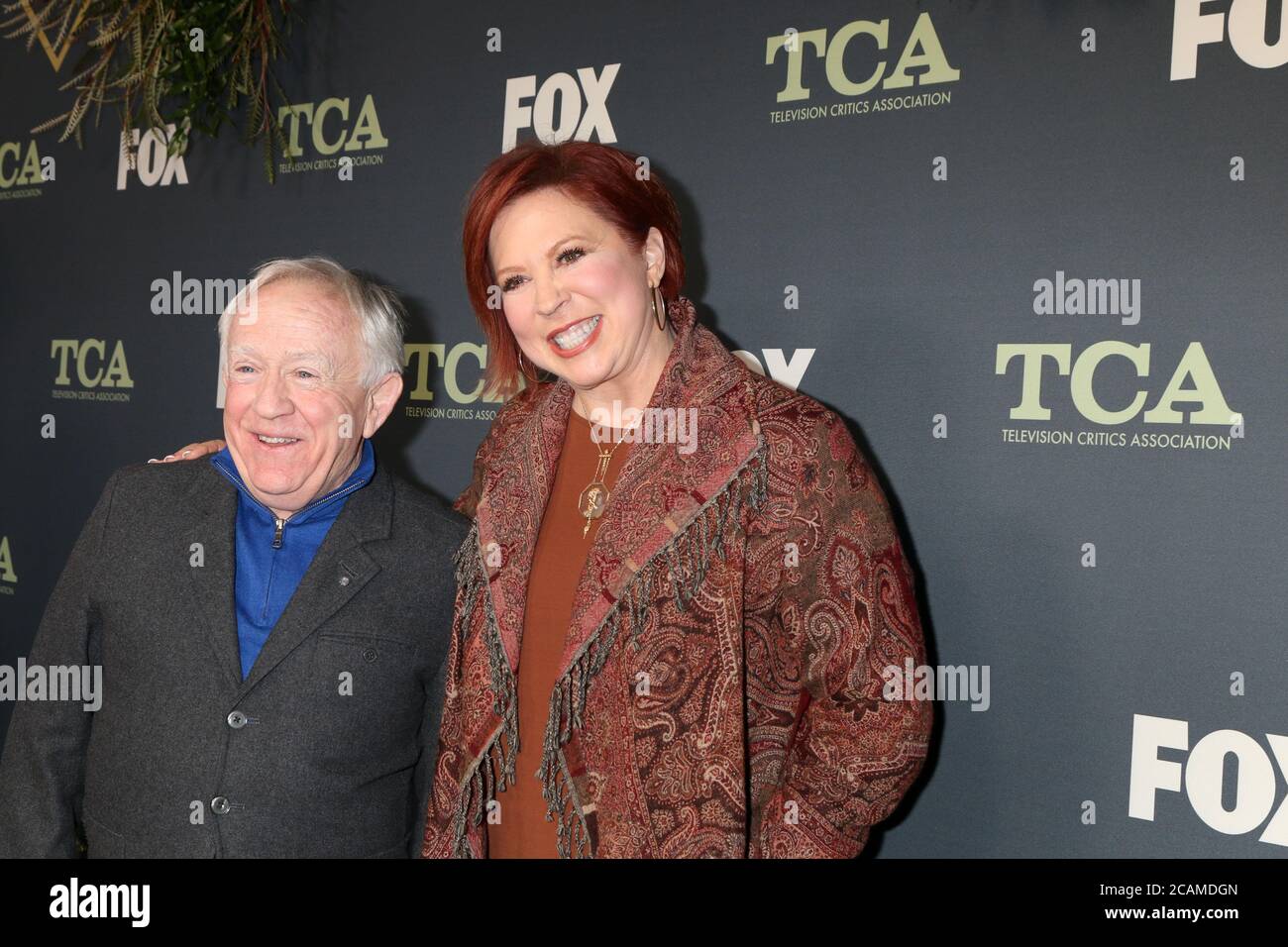 LOS ANGELES - FEB 1: Leslie Jordan, Vicki Lawrence at the FOX TCA All ...