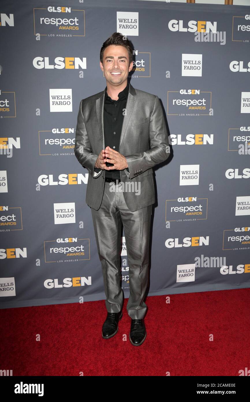 LOS ANGELES - OCT 25: Jonathan Bennett at the GLSEN Respect Awards at ...